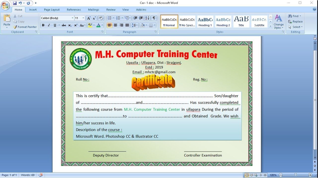 Tutorial Membuat Sertifikat di Mіcrosoft Word & Canva – metroandalas.co.id